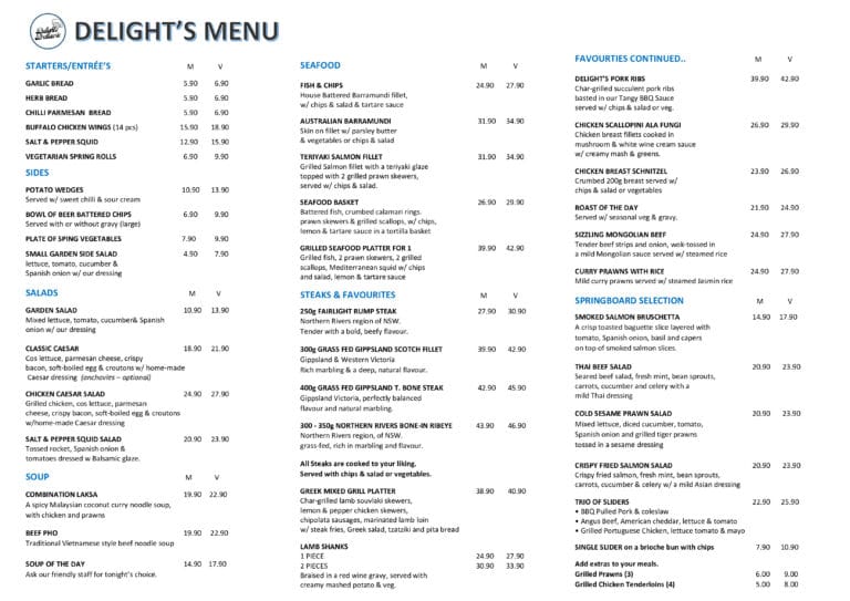 Delights Brasserie